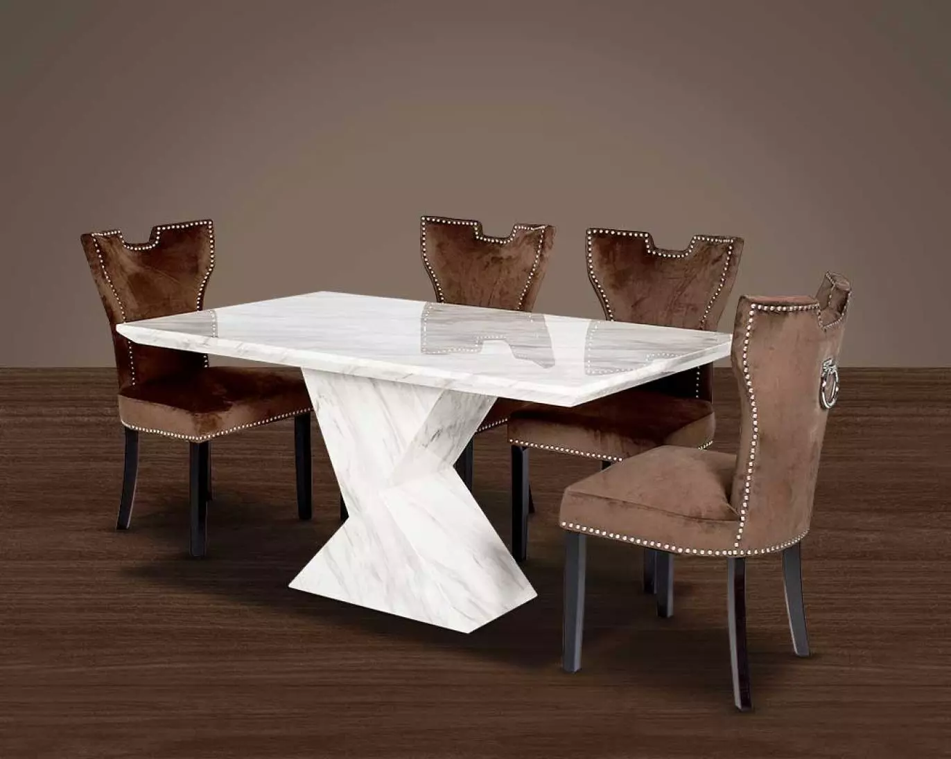 rome dining table white